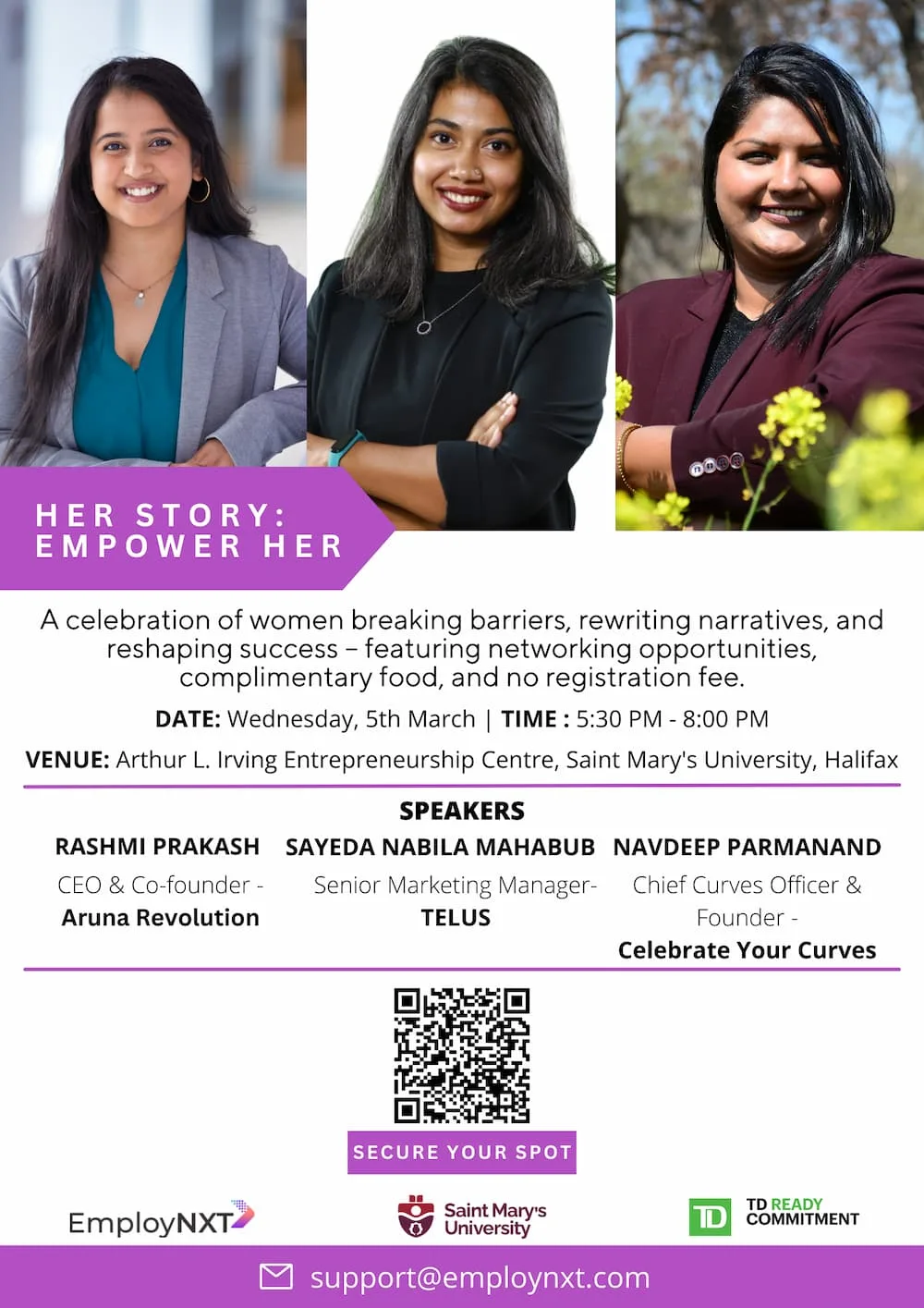Her Story: Empower Her - Arthur L. Irving Entrepreneurship Centre